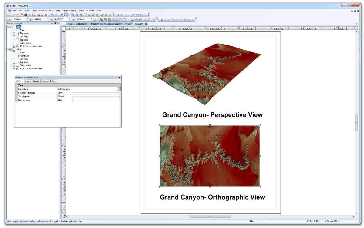 Create Shaded Relief and Perspective Maps with Surfer